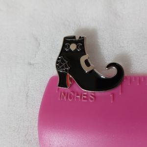 Jewelry | Gothic Halloween Black Witch Shoe Pin | Poshmark